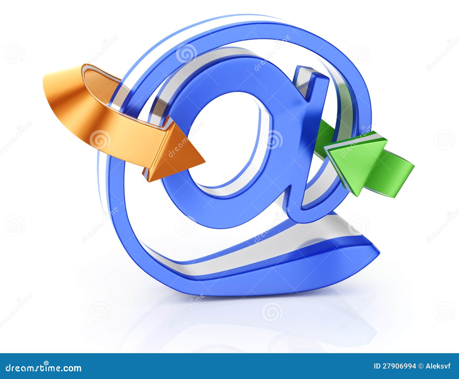 Email symbol with arrows stock illustration. Illustration of technology ...