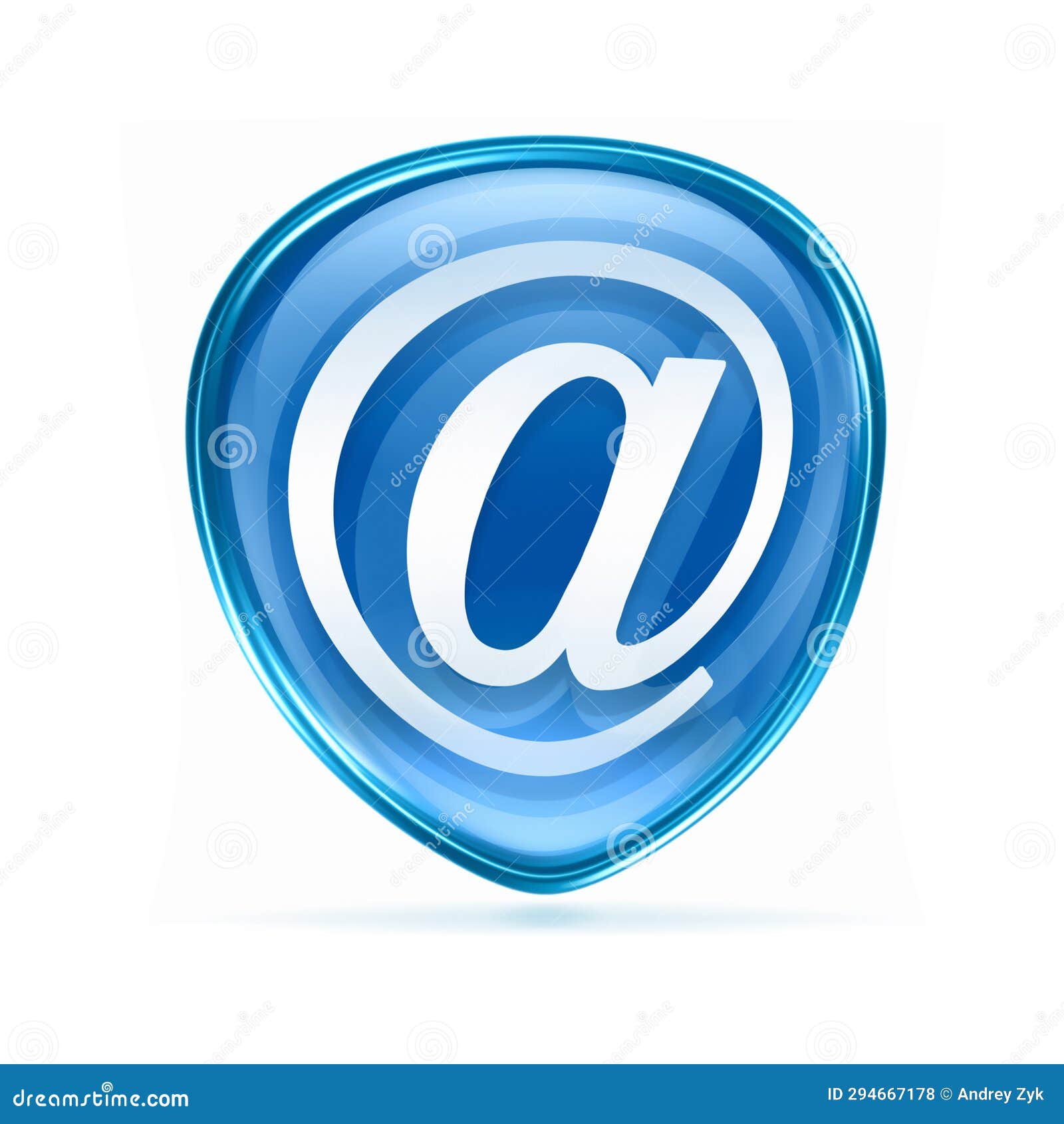 Email symbol blue. stock illustration. Illustration of design - 294667178