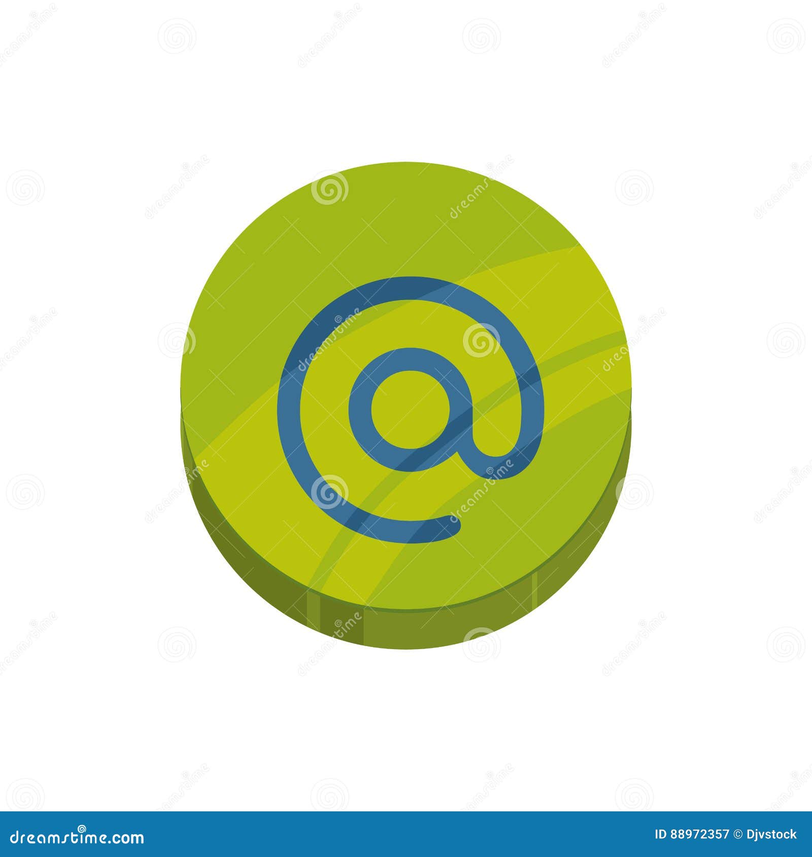 At email symbol stock illustration. Illustration of green - 88972357