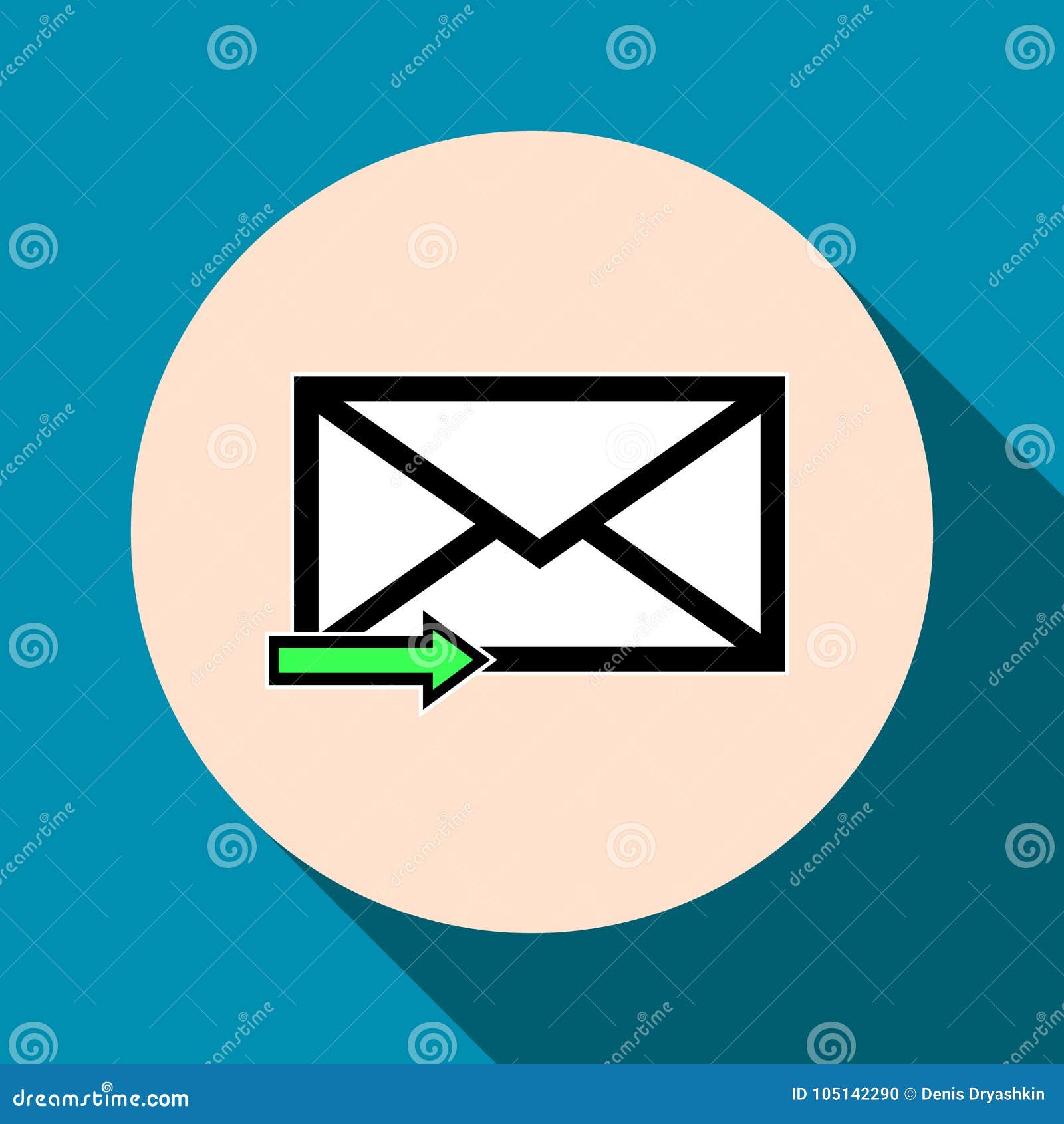 Email Symbol Letter Icon - Vector. Stock Vector - Illustration of ...