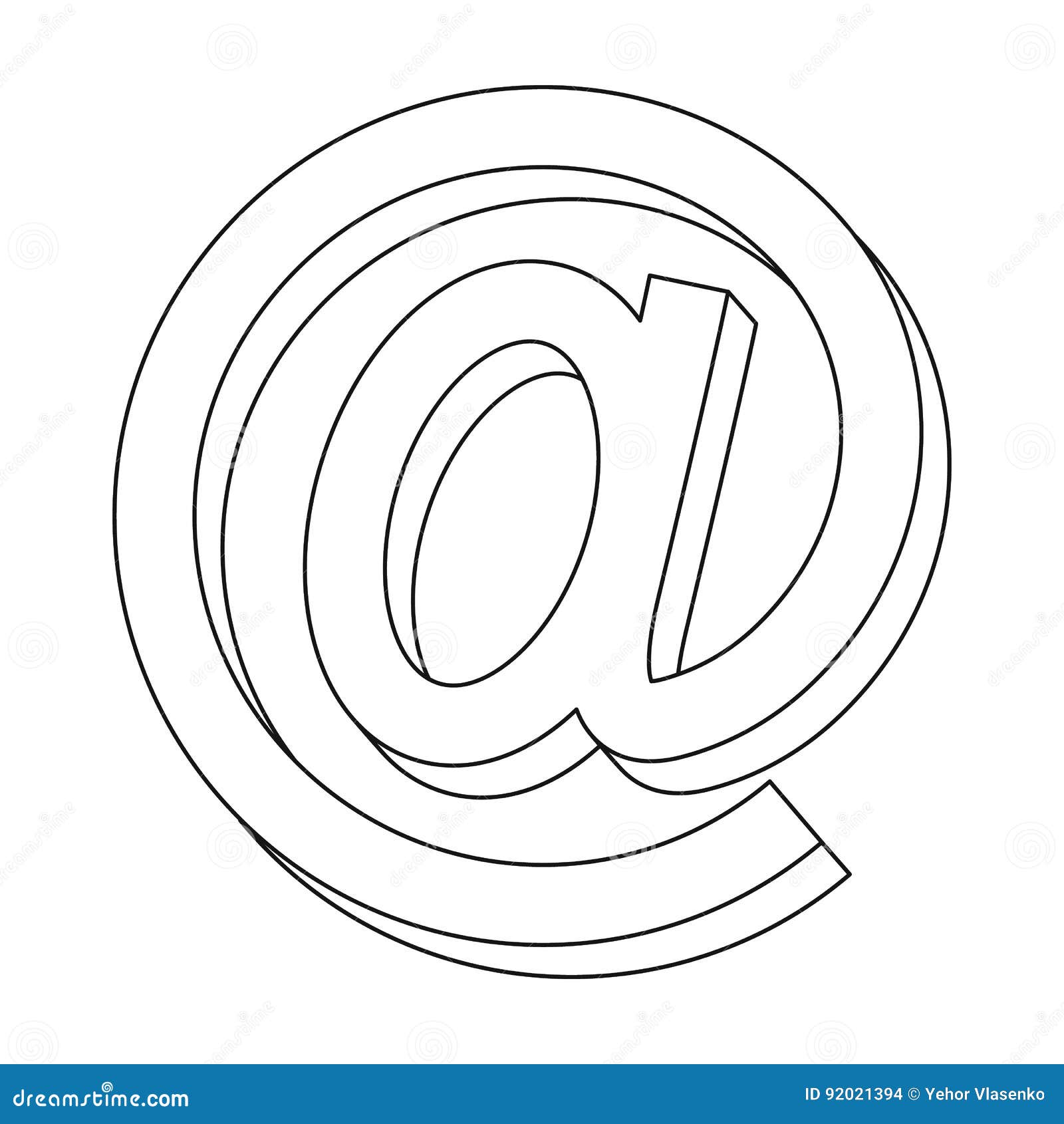 Email Symbol.Mail and Postman Single Icon in Outline Style Vector ...
