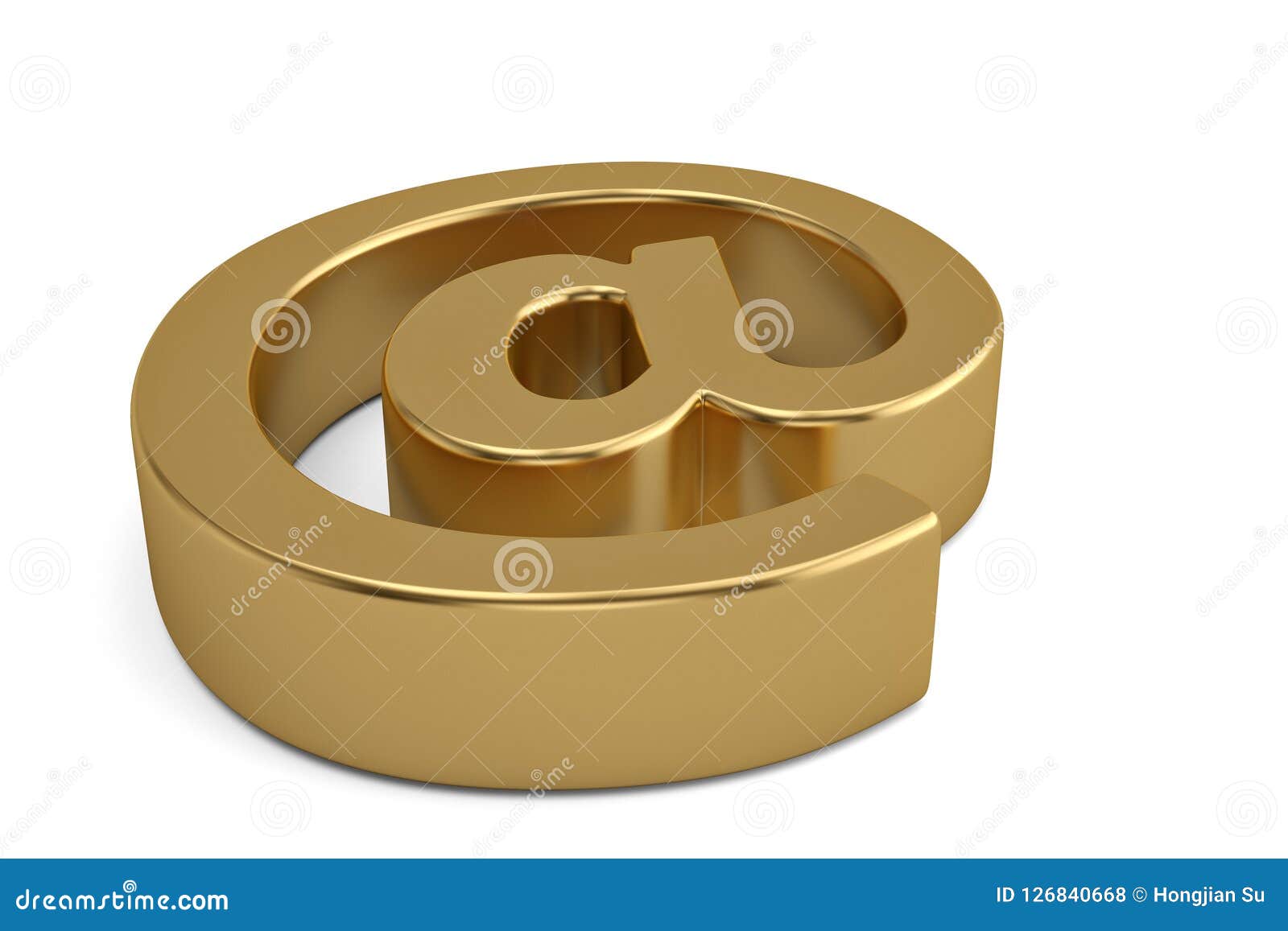 Email Symbol on White Background.3D Illustration. Stock Illustration ...