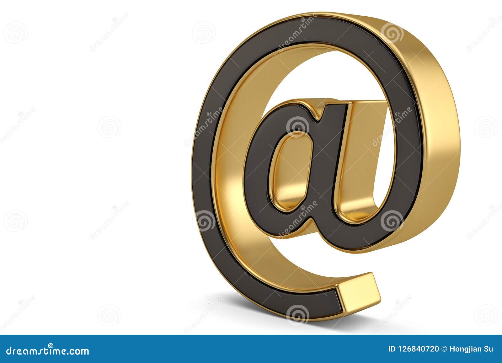Email Symbol on White Background.3D Illustration. Stock Illustration ...