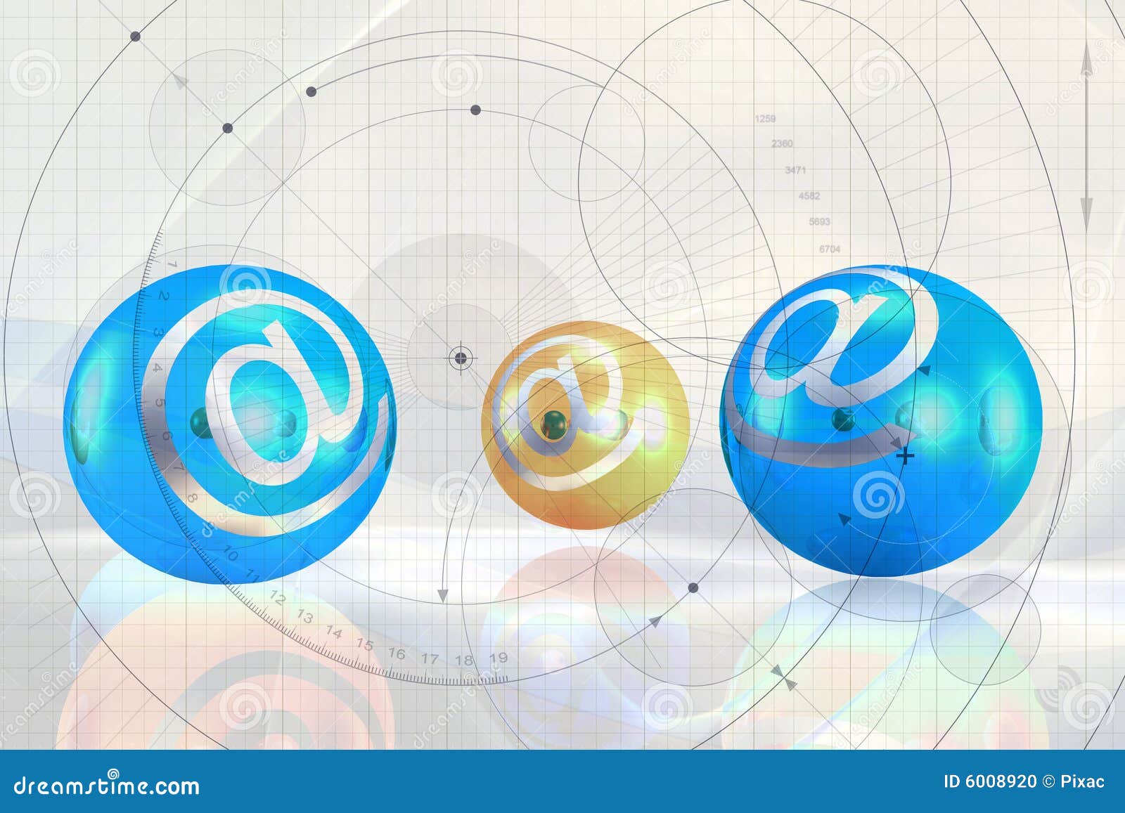 At email symbols stock illustration. Illustration of blue - 6008920