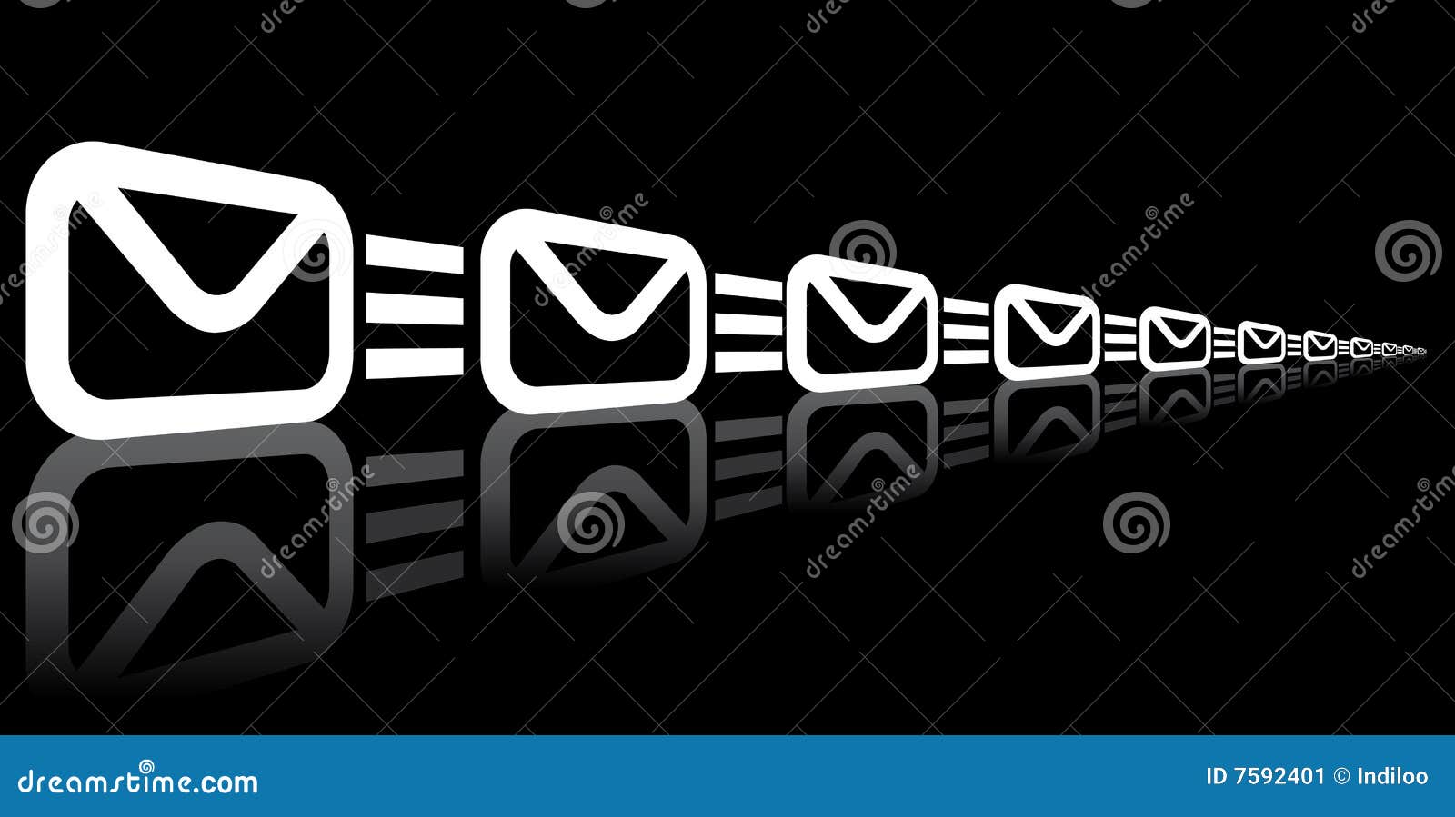 Email Symbols And Paper Clip Cartoon Vector | CartoonDealer.com #42186199