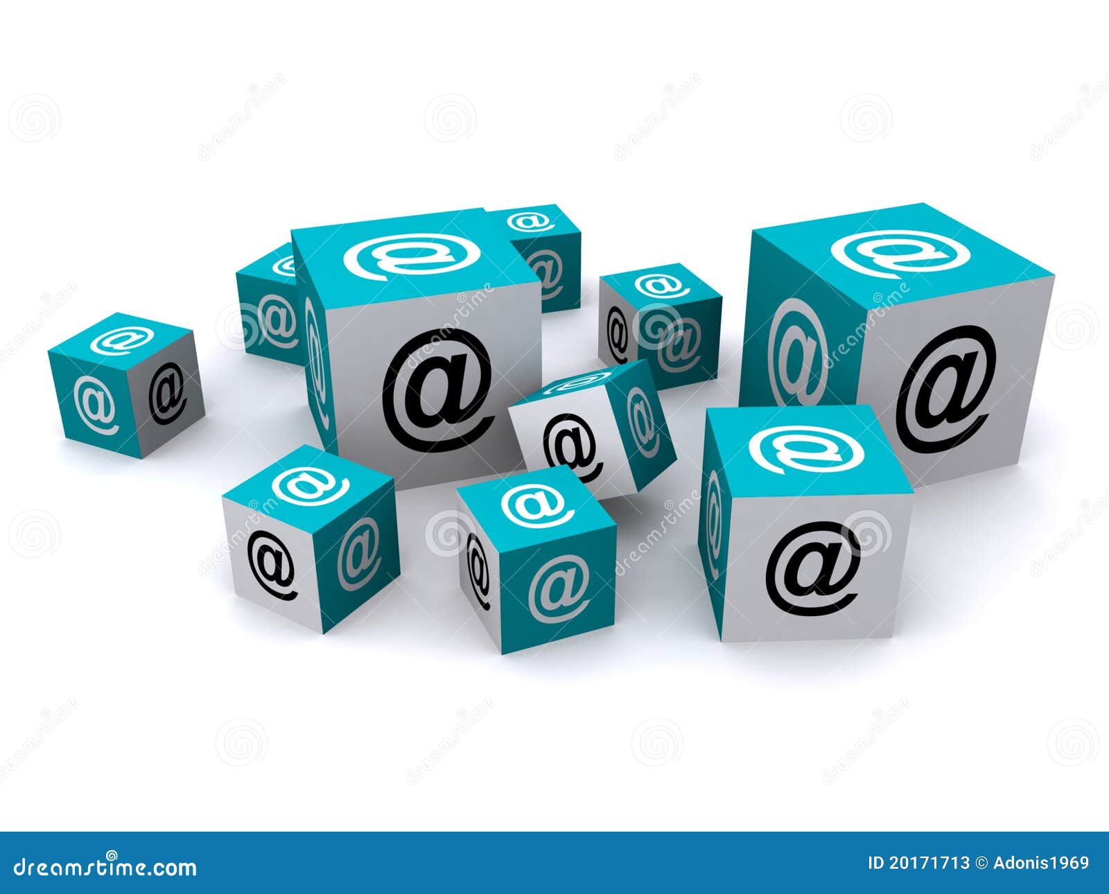 Email Symbols And Paper Clip Cartoon Vector | CartoonDealer.com #42186199