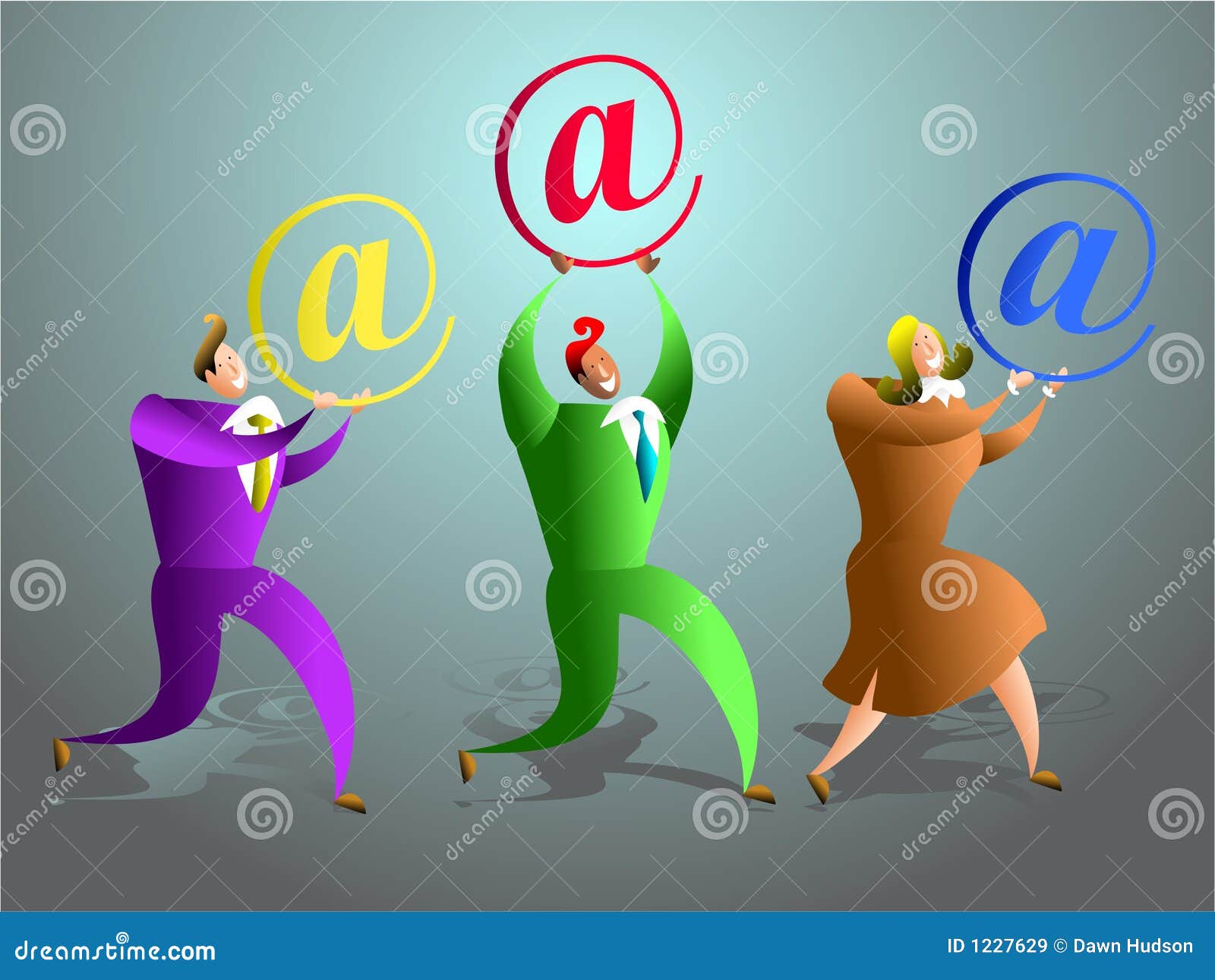 Happy And Sad Email Vector Illustration For Success And Failure Flash ...