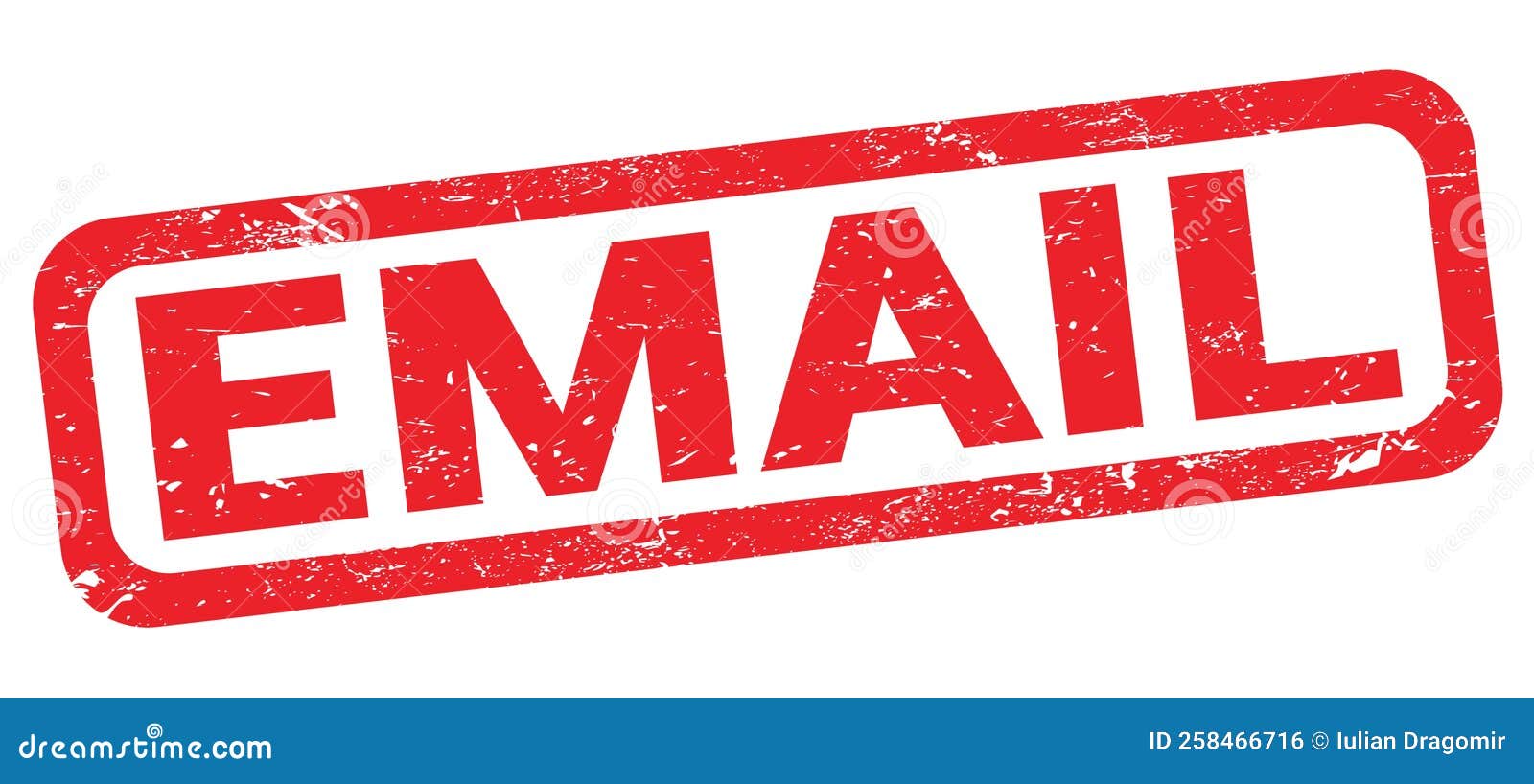 EMAIL Text Written on Red Rectangle Stamp Stock Illustration ...