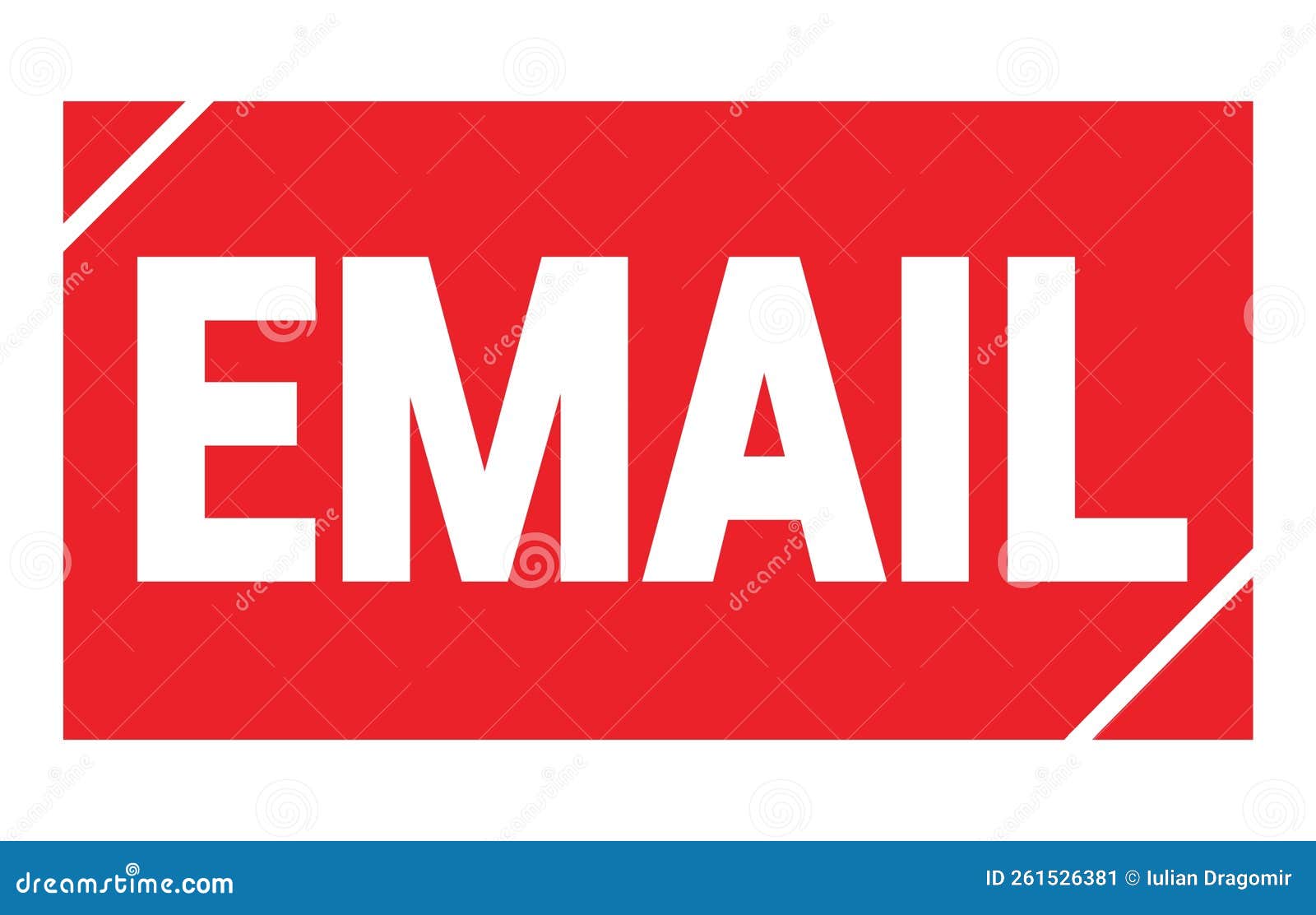 EMAIL Text Written on Red Stamp Sign Stock Illustration - Illustration ...