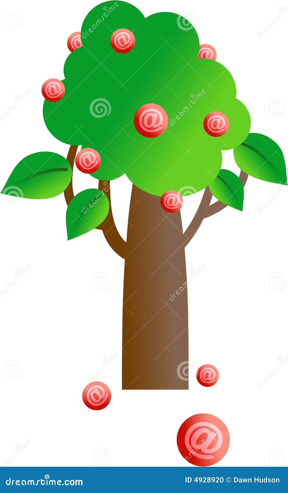 Email tree stock illustration. Illustration of country - 4928920