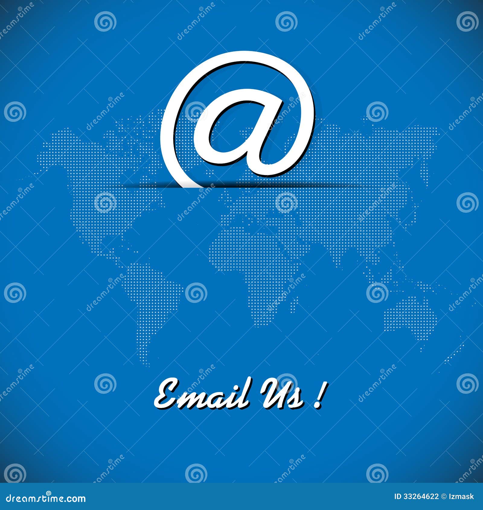 Email Us stock vector. Illustration of blank, company - 33264622