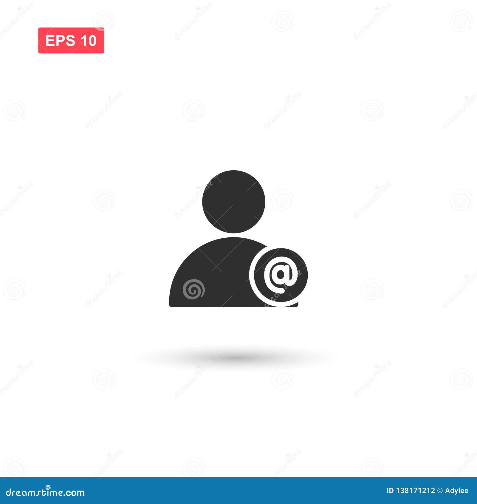 Email User Account Icon Vector Isolated 2 Stock Vector - Illustration ...
