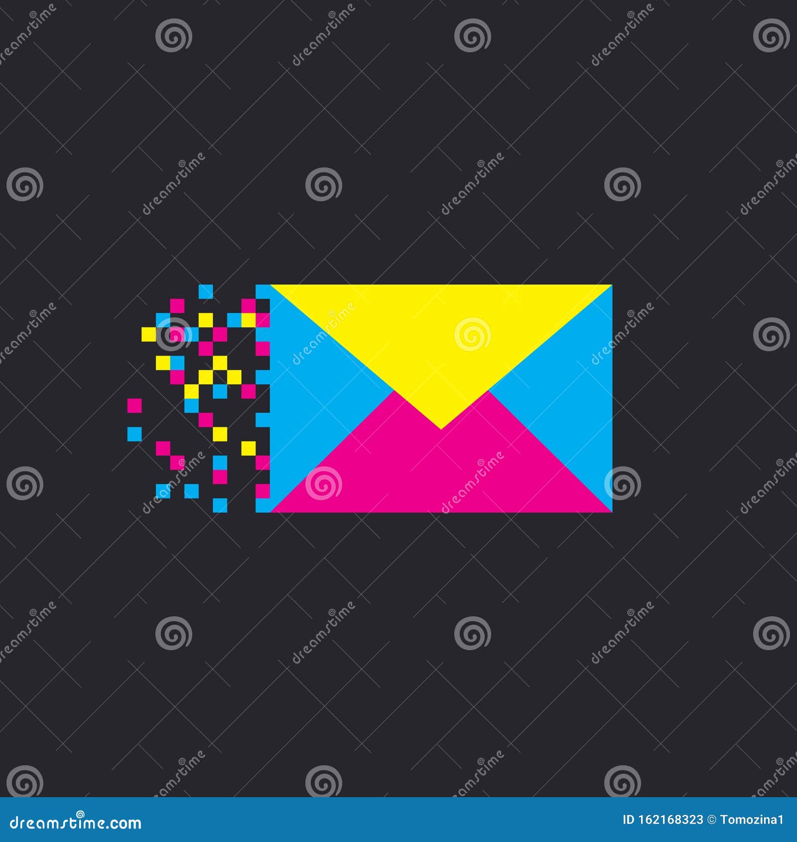 Email vector icon stock vector. Illustration of icon - 162168323