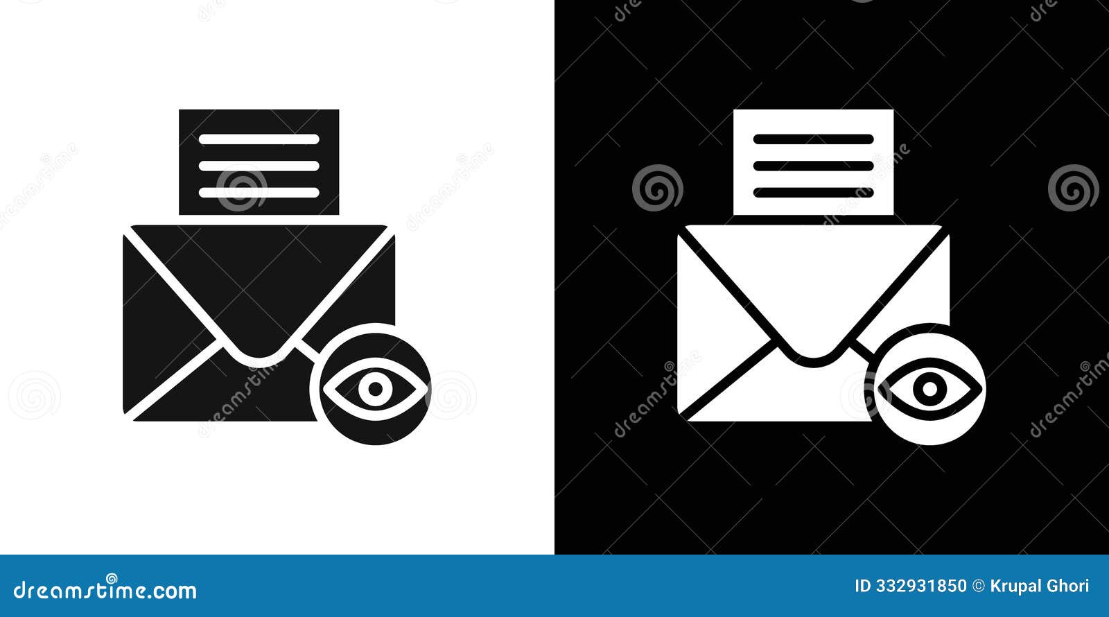 Email View Icon Logo Set Vector Stock Vector - Illustration of open ...