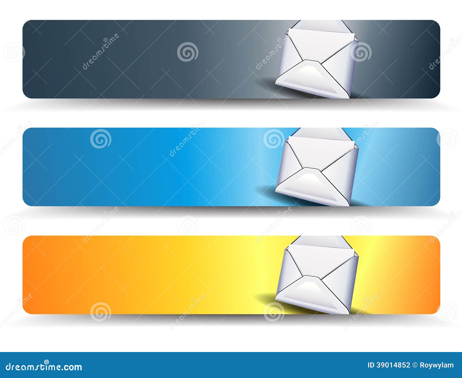 Email Web Banners stock vector. Illustration of send - 39014852