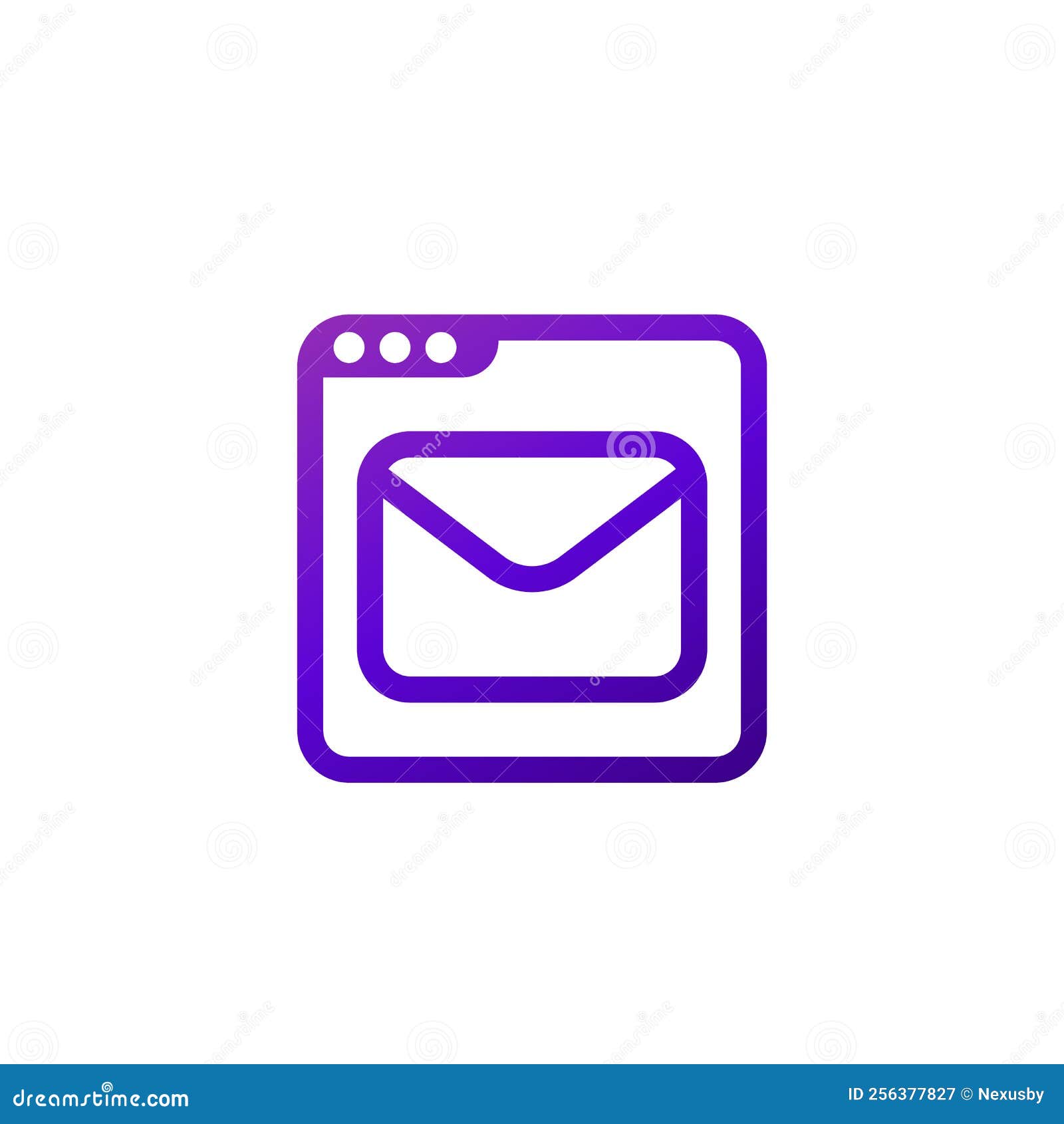 Email Web Service Icon, Vector Stock Vector - Illustration of platform ...