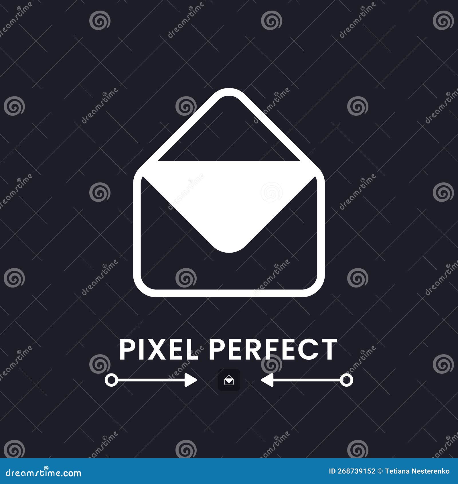Email White Solid Desktop Icon Stock Vector - Illustration of vector ...