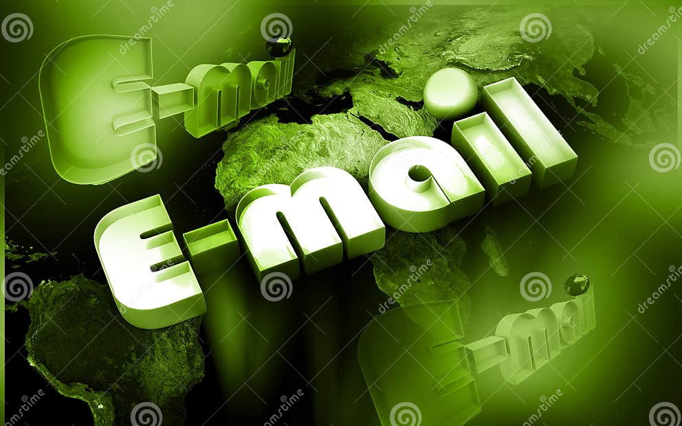 Email world stock illustration. Illustration of world - 13800705
