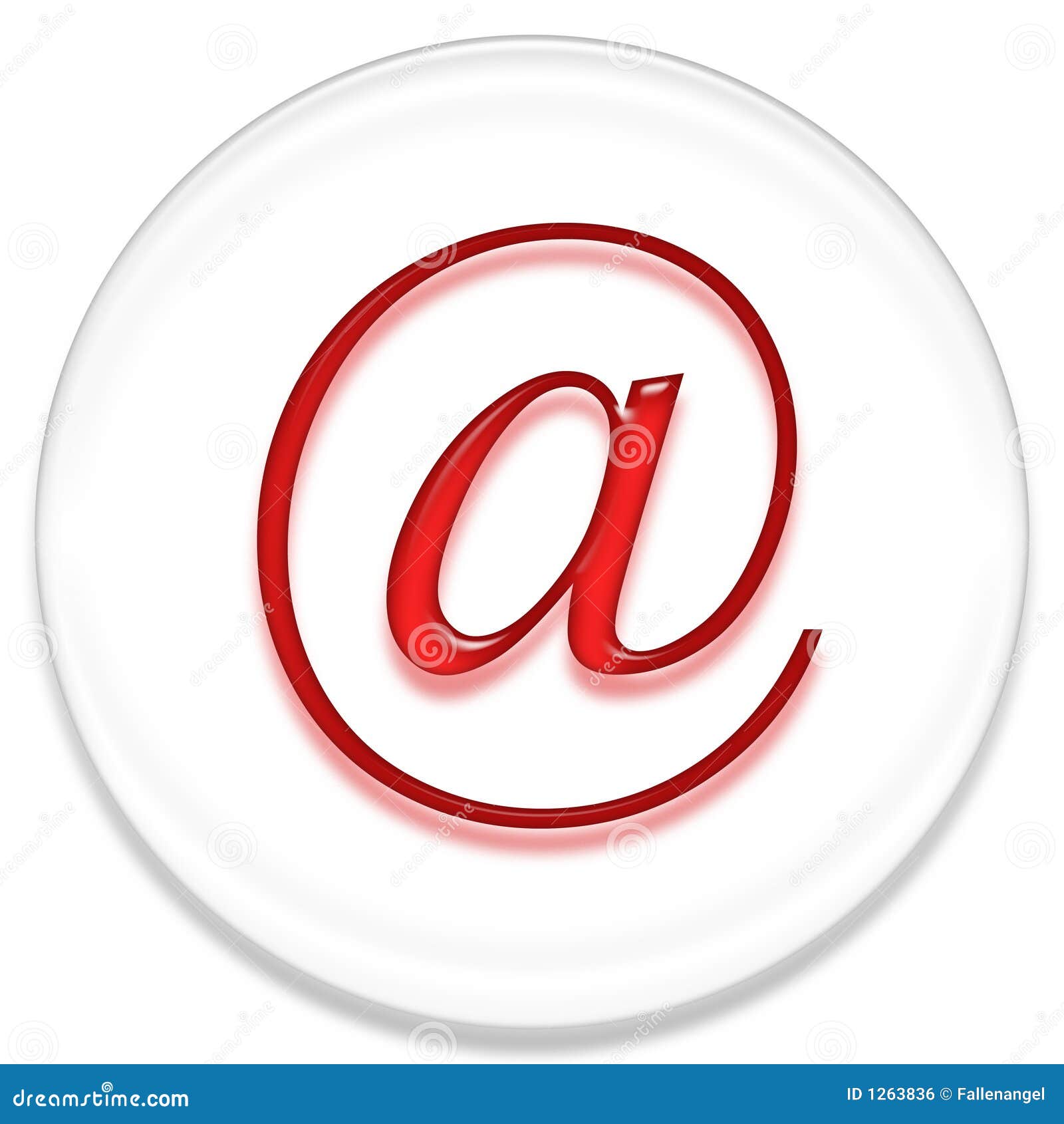 EMail-Zeichen stock abbildung. Illustration von bereich - 1263836