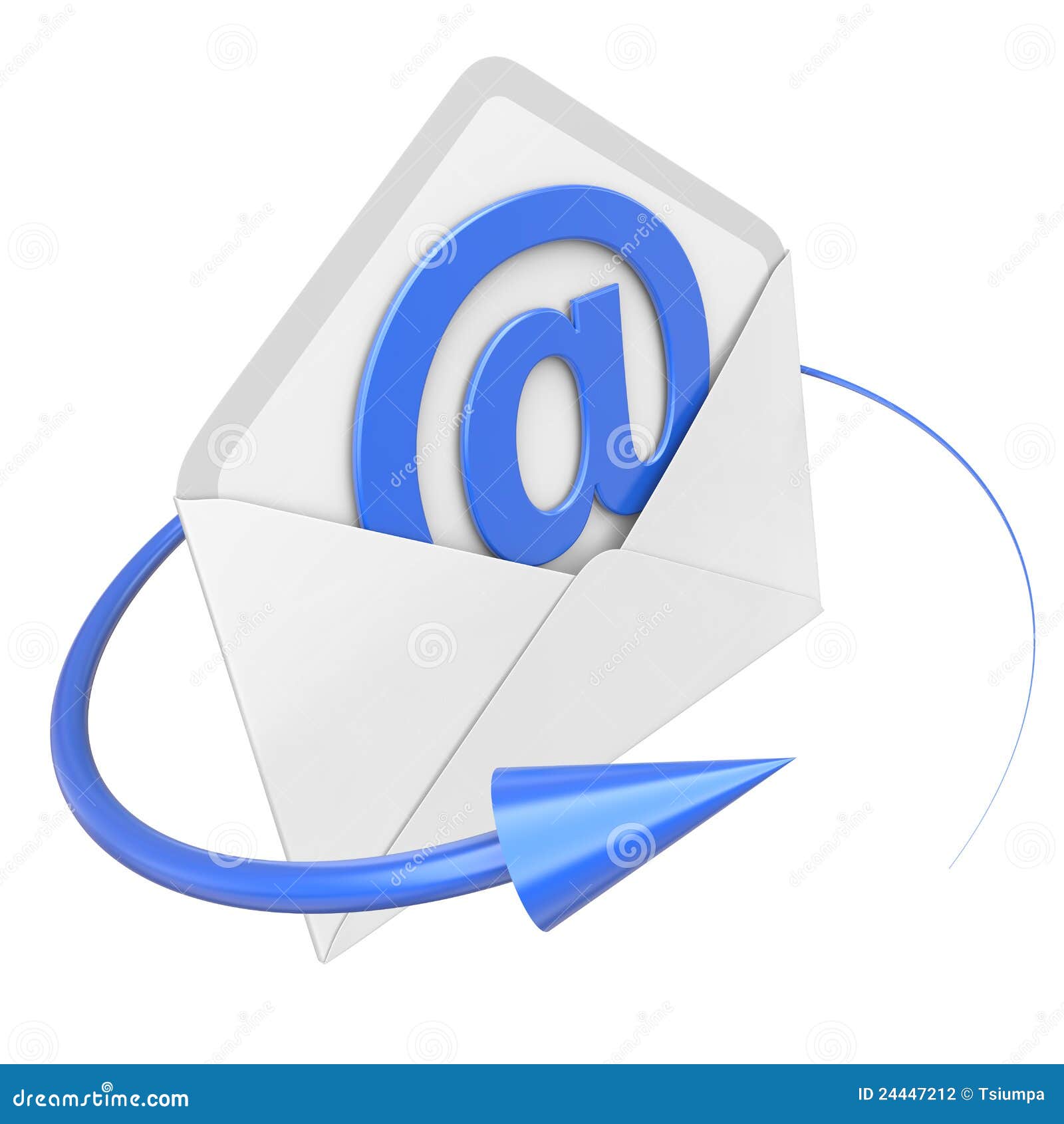 EMail-Zeichen stock abbildung. Illustration von rotation - 24447212
