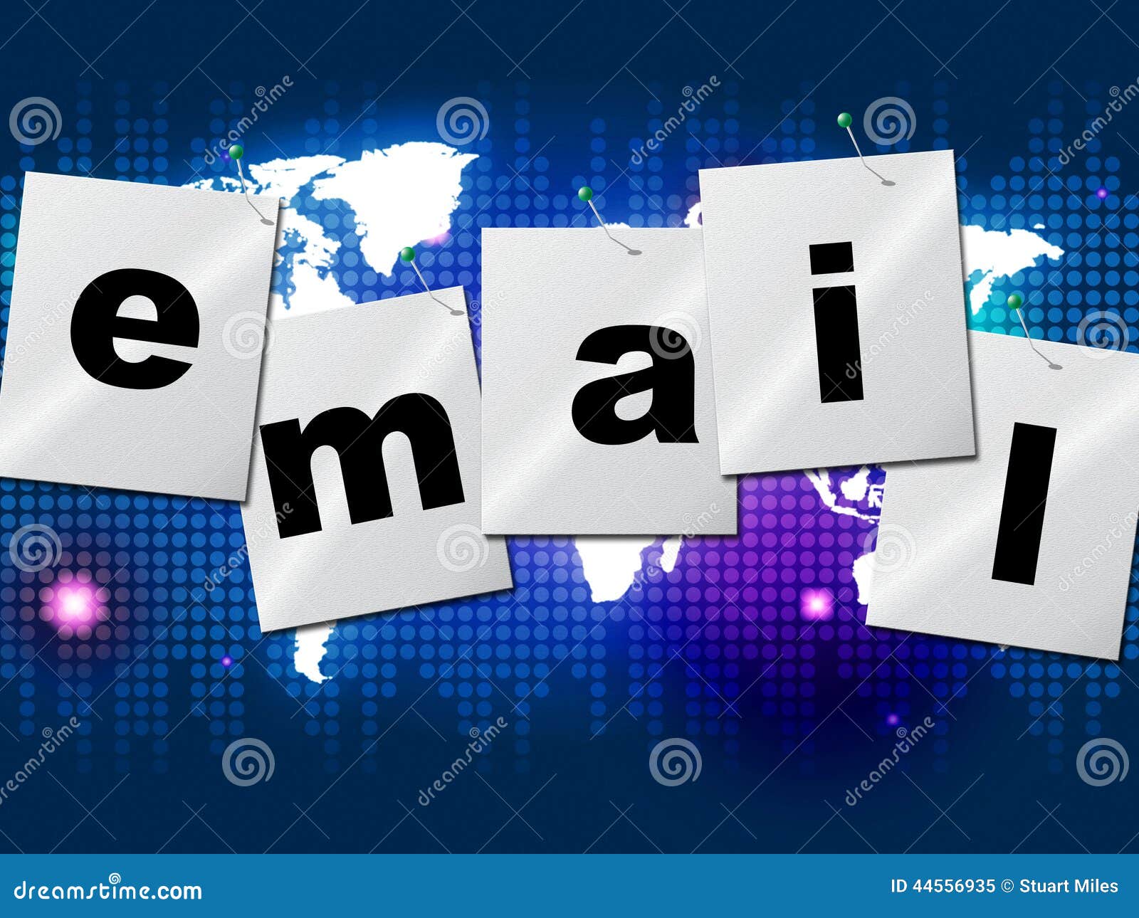 Emails Email Indicates Send Message and Communicate Stock Illustration ...