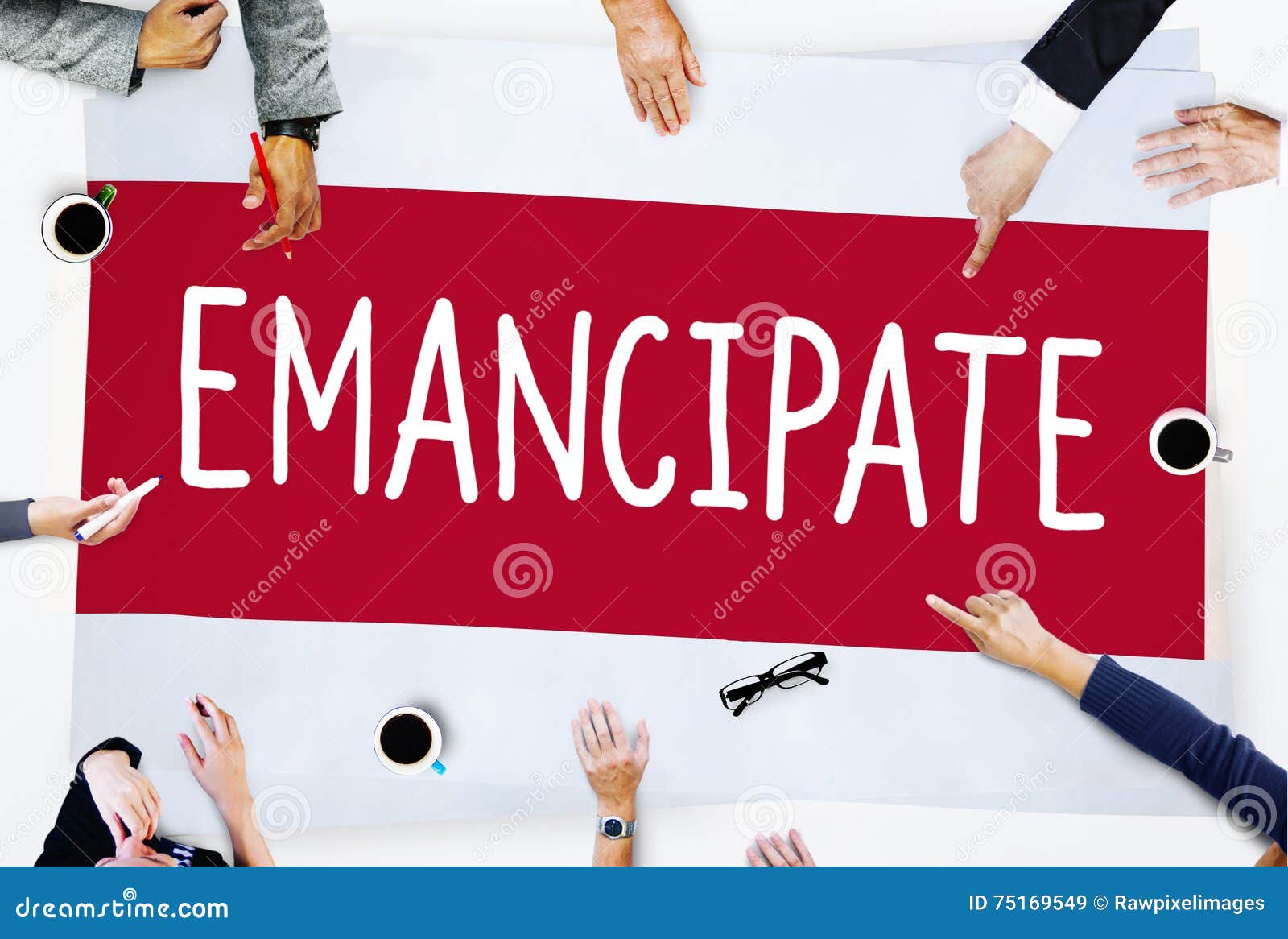 Emancipate Emancipated Emancipation Freedom Concept Stock Image - Image ...