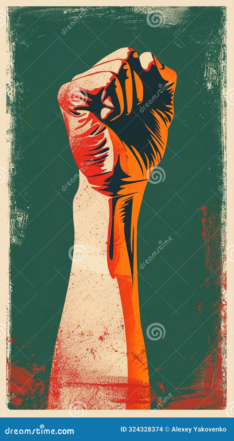 Emancipation Day, Liberation Day Poster Design with Hand. Stock ...