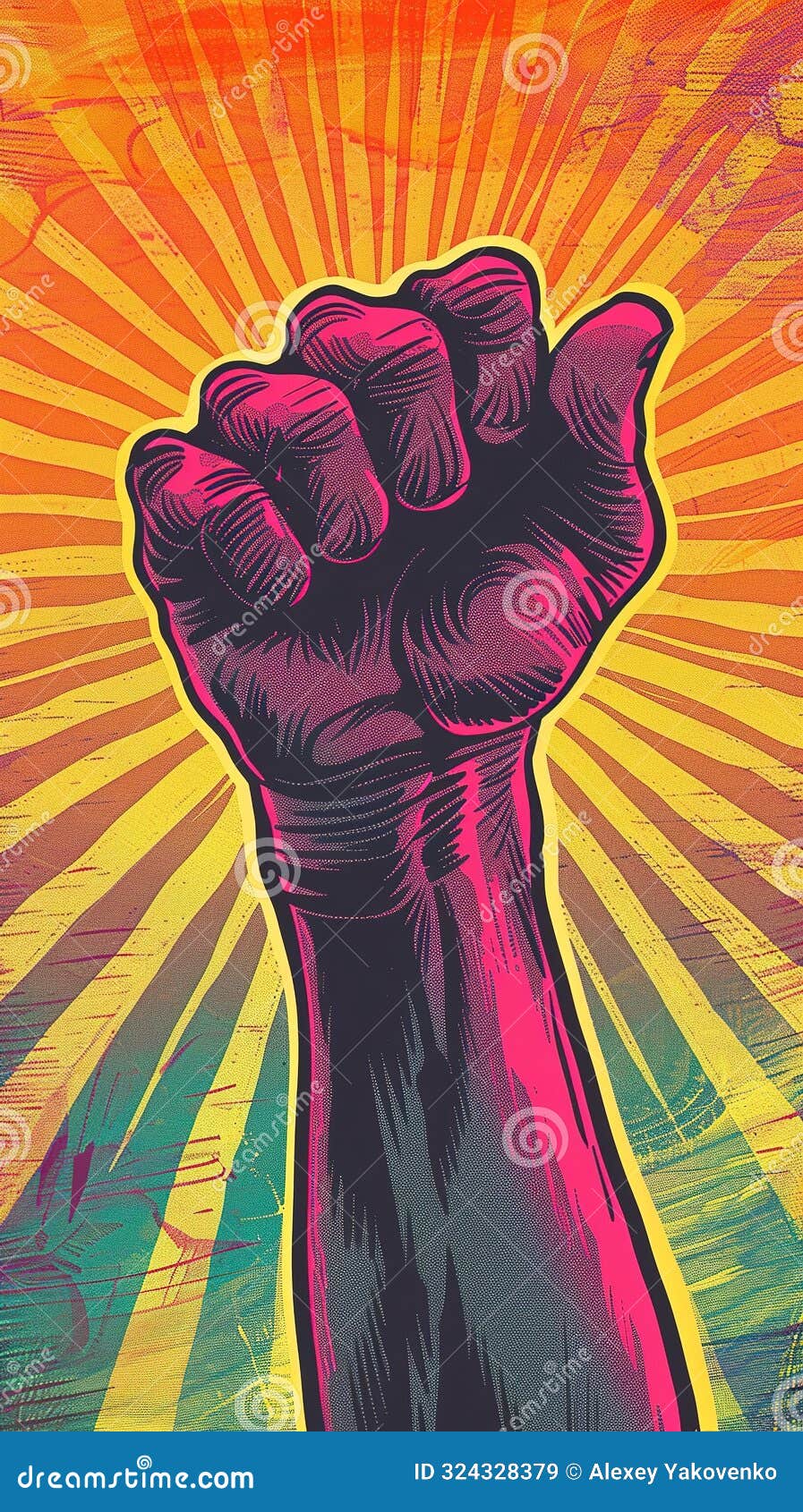 Emancipation Day, Liberation Day Poster Design with Hand. Stock ...