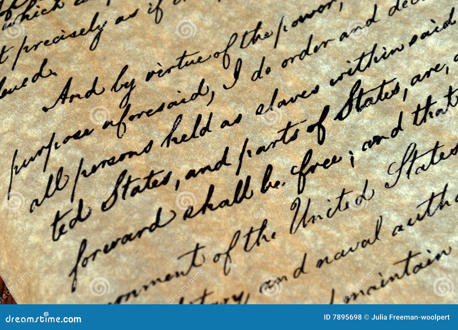 Emancipation Proclamation stock photo. Image of freedom - 7895698