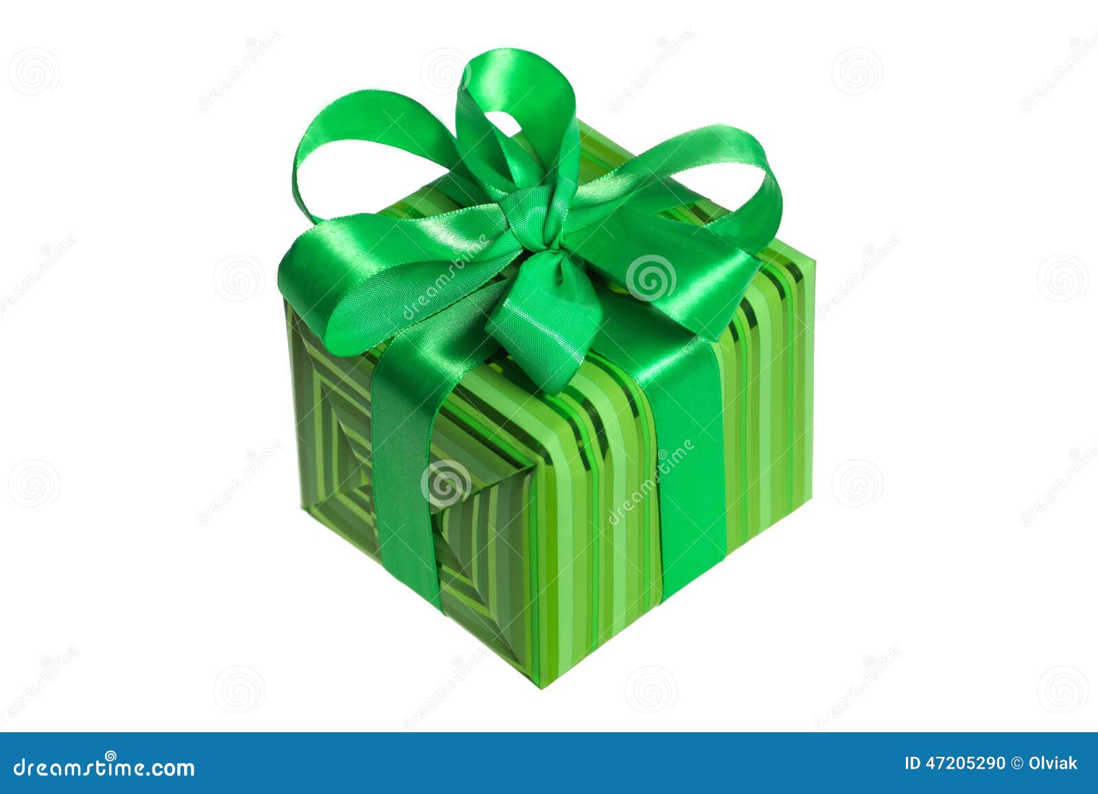 Emballage cadeau vert photo stock. Image du bande, objet - 47205290