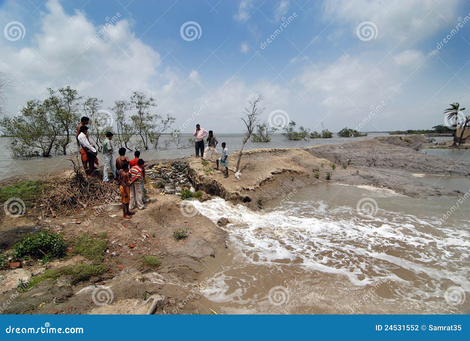 Embankment Problem in Sundarban Editorial Photography - Image of ...