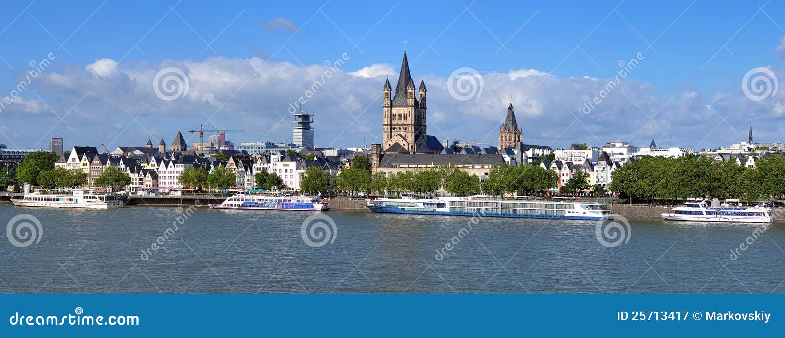 Embankment of Rhine River in Cologne, Germany Editorial Photography ...
