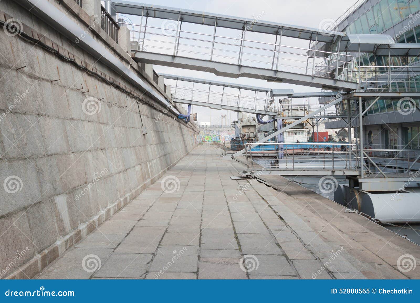Embankment with Technical Design Stock Image - Image of architecture ...