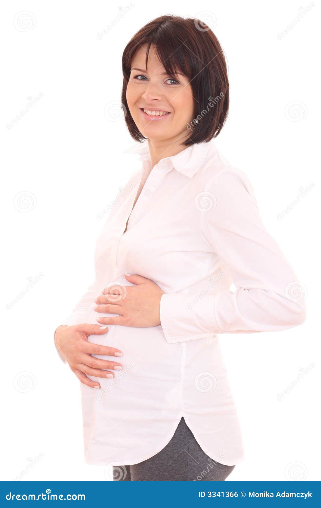 Embarazado feliz foto de archivo. Imagen de embarazo, persona - 3341366