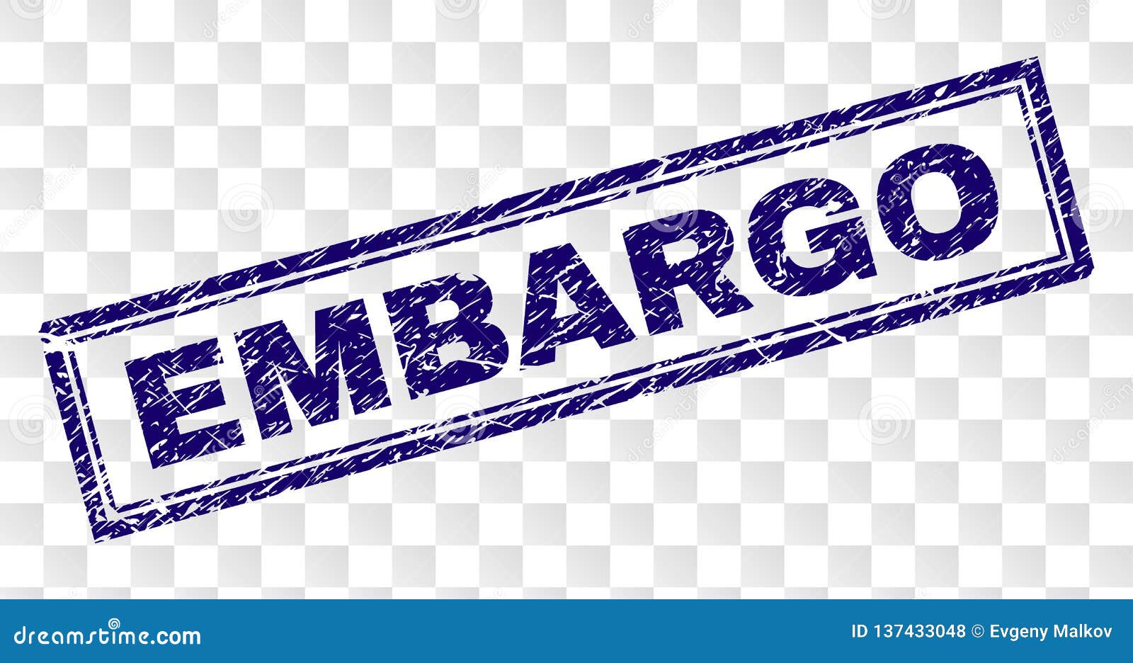 Grunge EMBARGO Rectangle Stamp Stock Vector - Illustration of distress ...