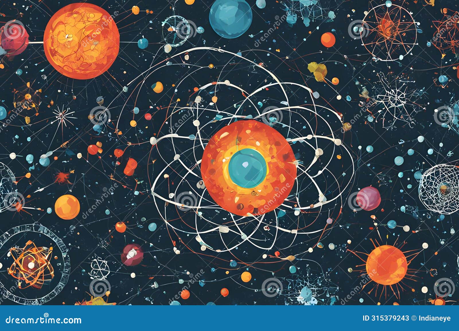 Structure Of Nuclear And Endoplasmic Reticulum In An Animal Cell, 3d ...