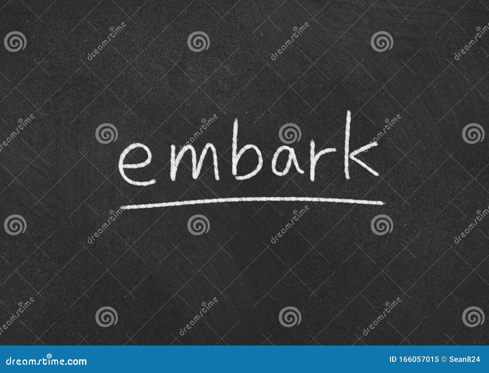 Embark stock image. Image of concept, blackboard, chalk - 166057015