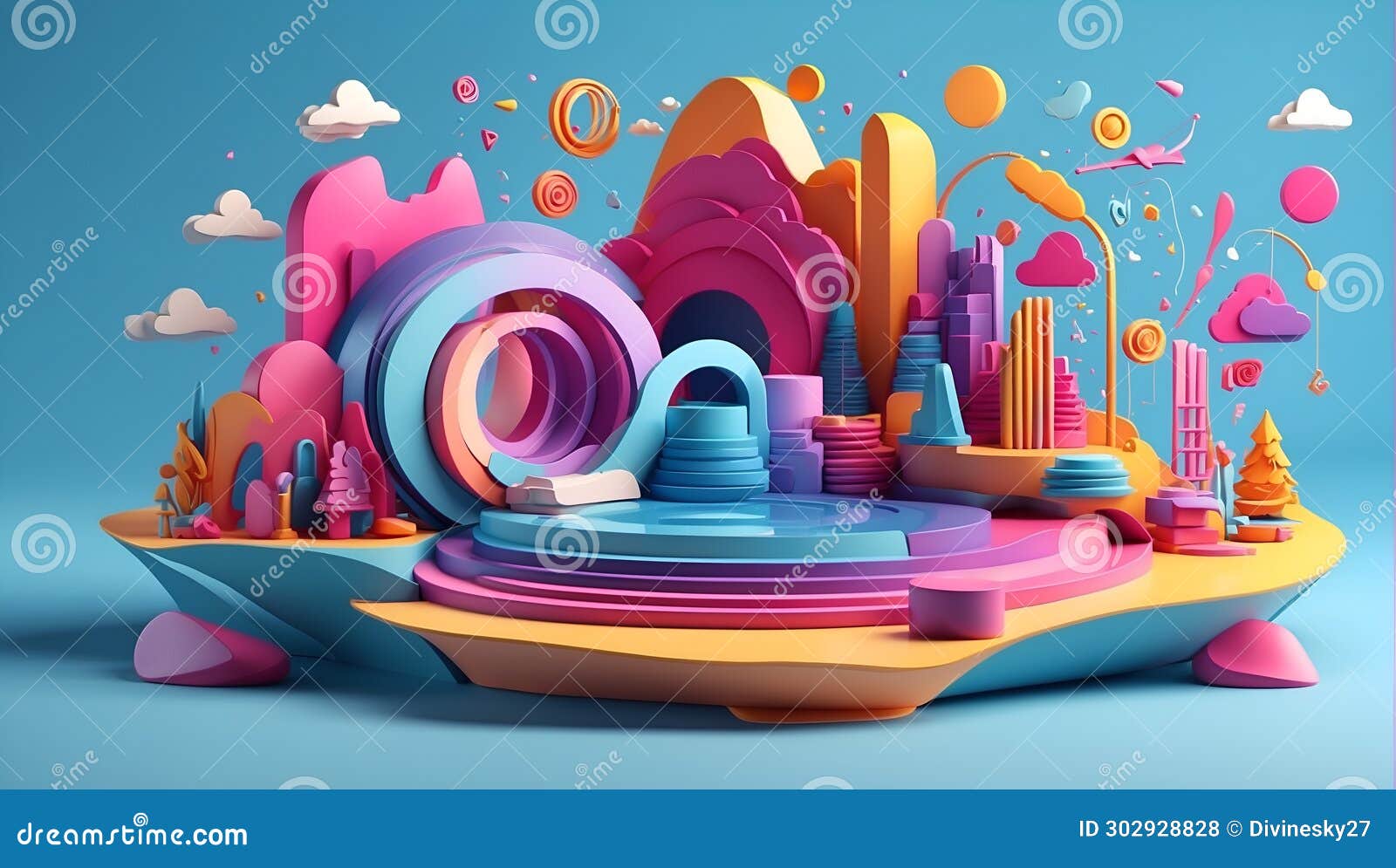 Epic Radiance: Vector UX Landing Adventure. AI Generate Stock ...