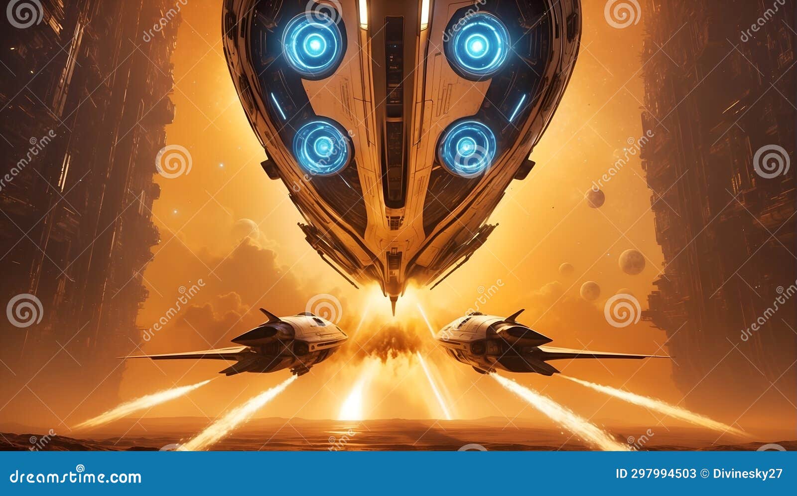 Quantum Voyage: Advanced Ai-powered Interstellar Craft. Ai Generated ...