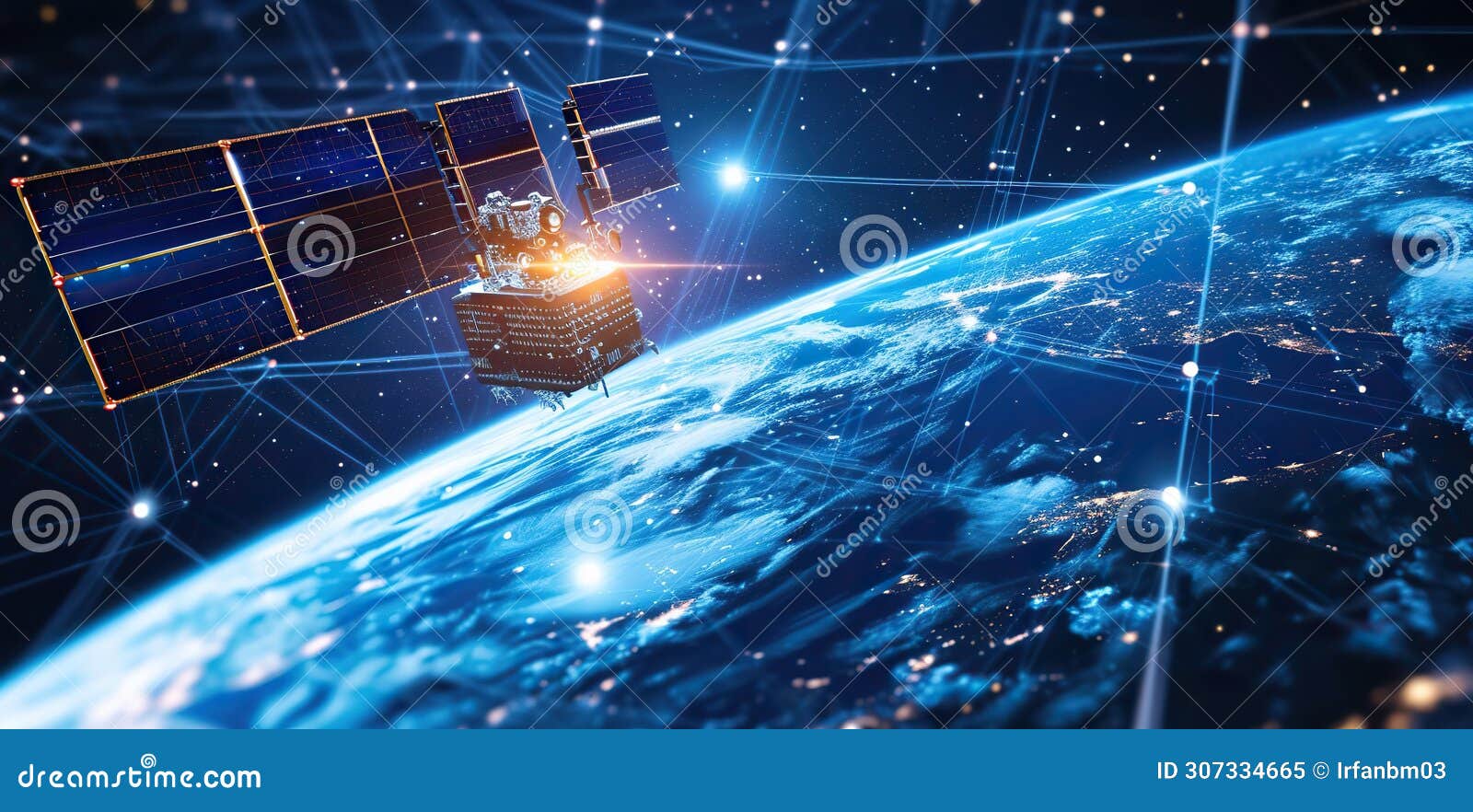 Embark on a Visual Journey: Communication Satellites in Orbit, High ...