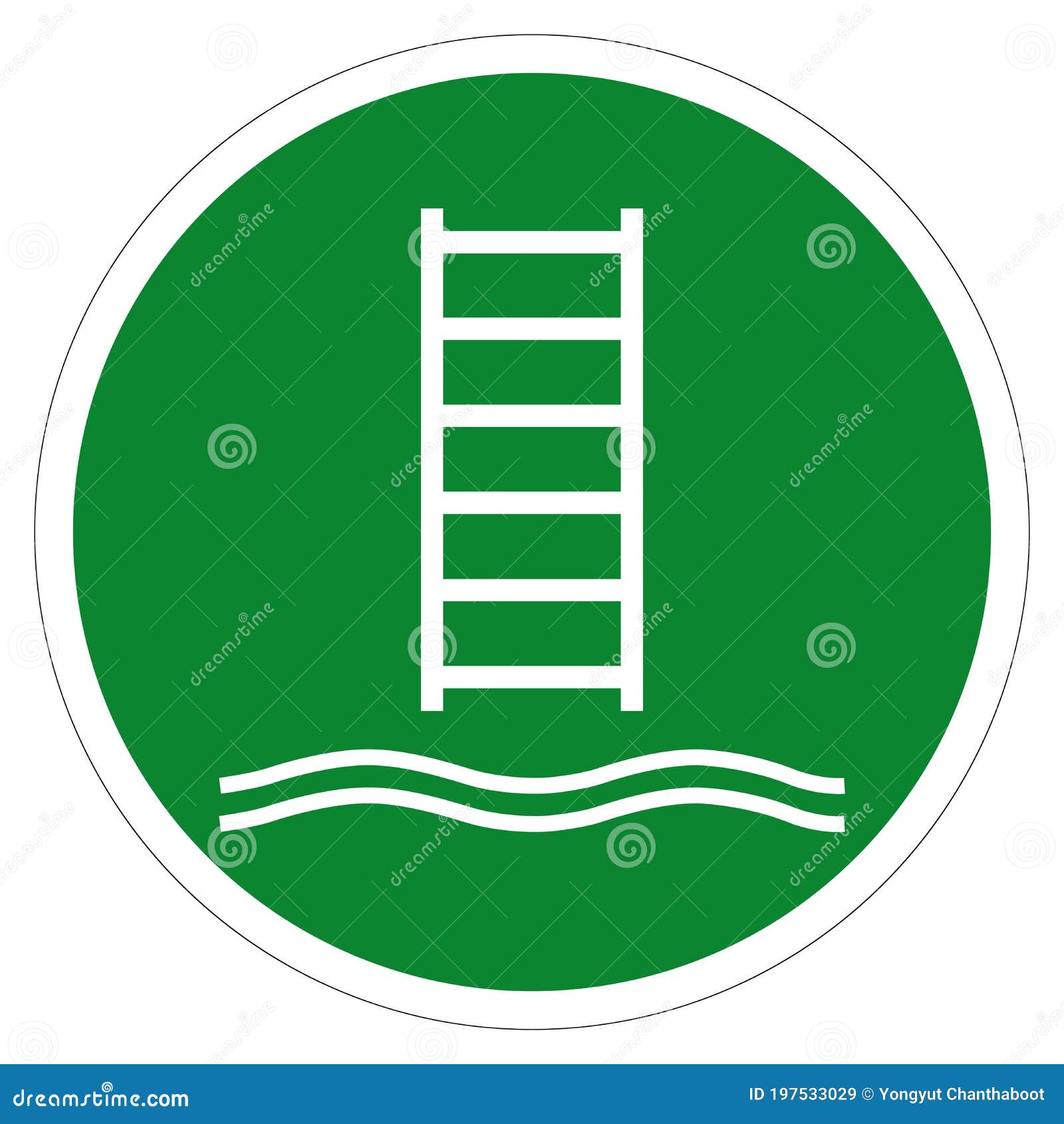 Embarkation Ladder Symbol Sign, Vector Illustration, Isolate On White ...