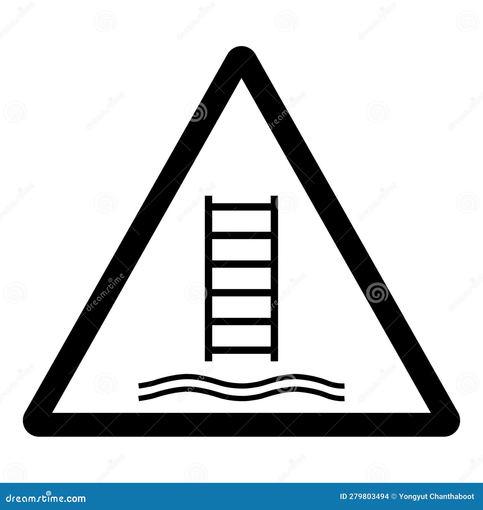 Embarkation Ladder Symbol Sign, Vector Illustration, Isolate on White ...