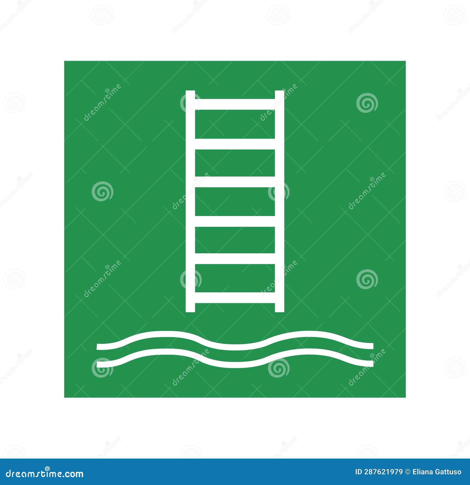Embarkation Ladder Symbol stock vector. Illustration of maintenance ...