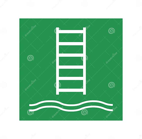 Embarkation Ladder Symbol stock illustration. Illustration of ...