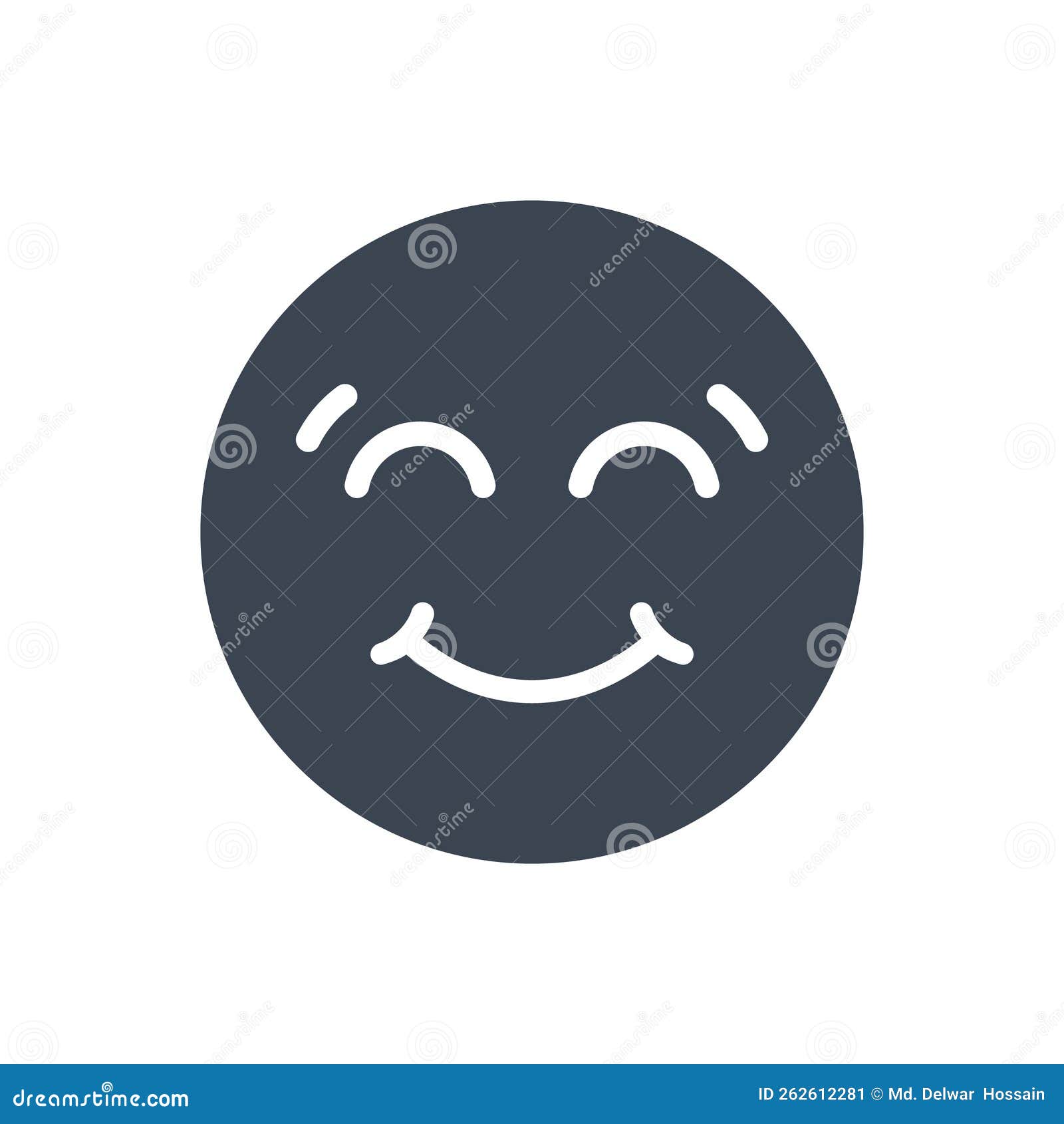 Embarrassed Emoji Vector Icon On White Background. Flat Vector ...