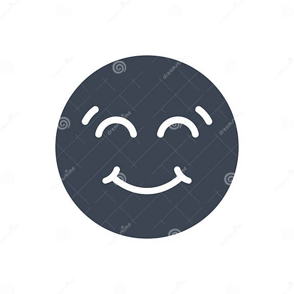 Embarrassed emoji icon stock vector. Illustration of face - 262612281