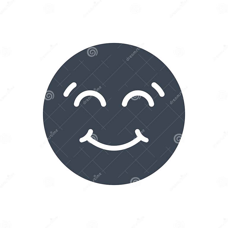 Embarrassed emoji icon stock vector. Illustration of face - 262612281