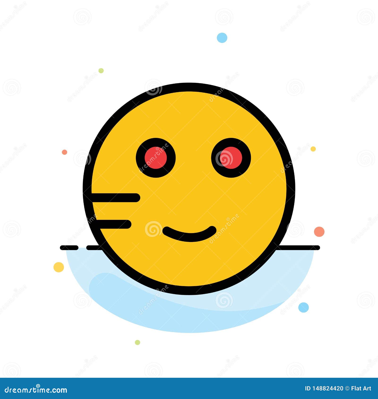 Abstract Embarrassed Little Girl Covers Her Face With Her Hands. Human ...