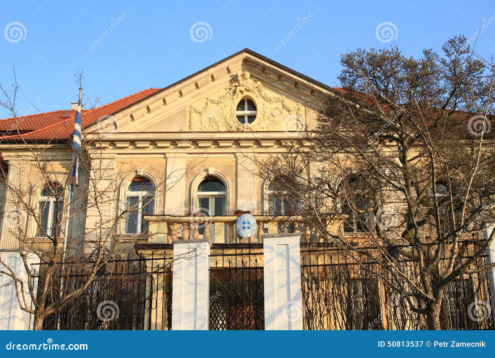 Embassy of Greece editorial photography. Image of prague - 50813537