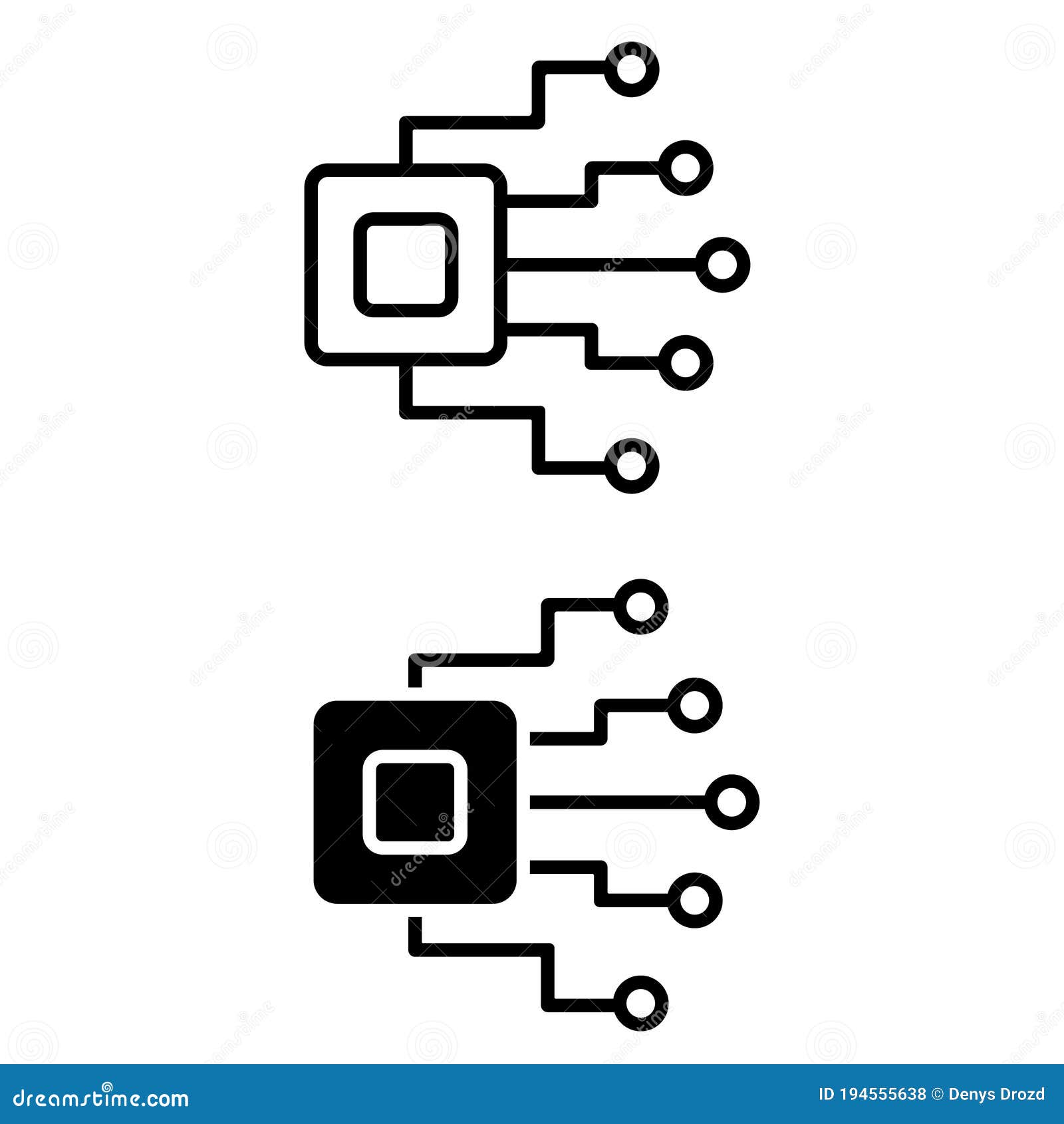 Embedded Device Icon. Monochrome Style Design From Machine Learning ... Embedded Device Icon. Monochrome Style Design From Machine Learning ...
